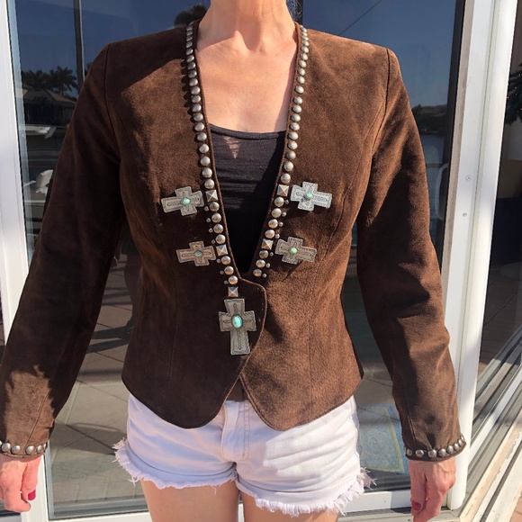 Double D Ranch | Jackets & Coats | Double D Ranch Brown Suede Jacket ...